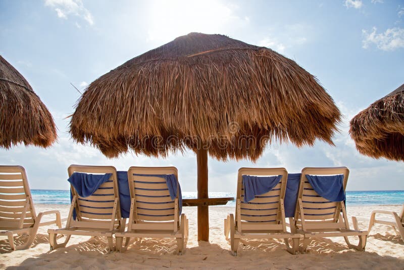 Sunbath at the beach stock photo. Image of hotel, mexico - 20403562
