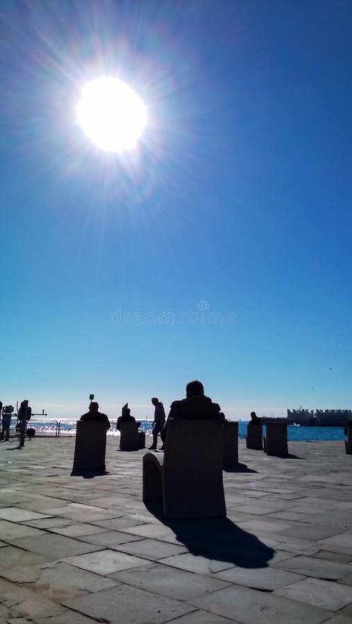 Sunbath stock image. Image of sunlight, outdoors, barcelona - 50151389