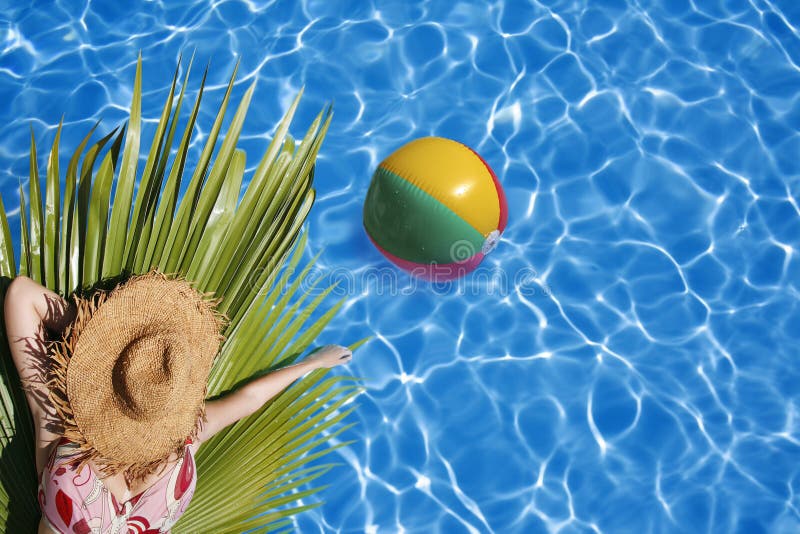 Sunbather stock photo. Image of blonde, sunny, swimming - 149806