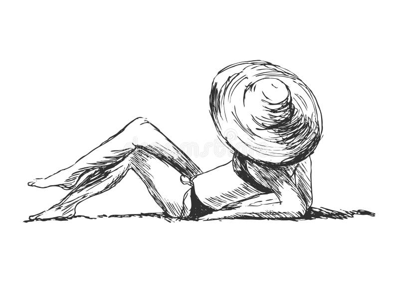 Sunbather Stock Illustrations – 103 Sunbather Stock Illustrations ...