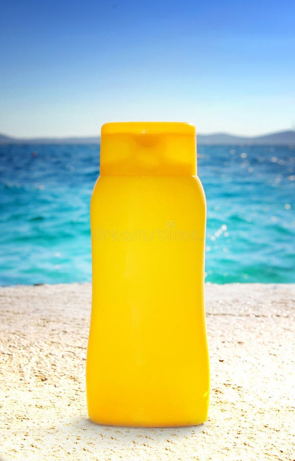 Sunbathing - Suntan Cream or Oil on Beach Stock Photo - Image of summer ...