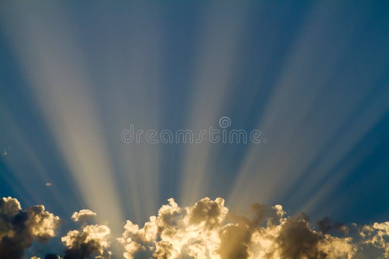 Sunbeam stock photo. Image of bright, blue, cloud, power - 19120192
