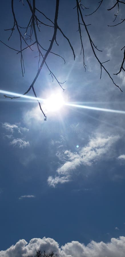 Sunbeam light clouds stock photo. Image of electricity - 198337588