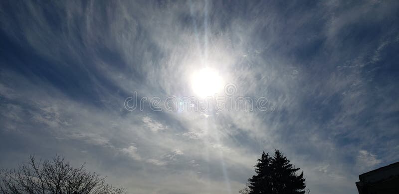 Sunbeam light clouds stock photo. Image of horizon, moonlight - 198337602