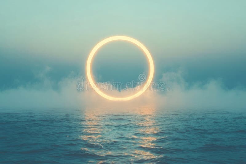 A Sunbeam Shining Down on the Water S Surface, Creating a Warm and ...