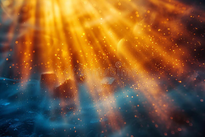 A Sunbeam Yellow Color with Light Blur Background in Yellow, White and ...