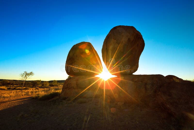 Northern Territory Devils Marbles Stock Photo - Image of mountain ...