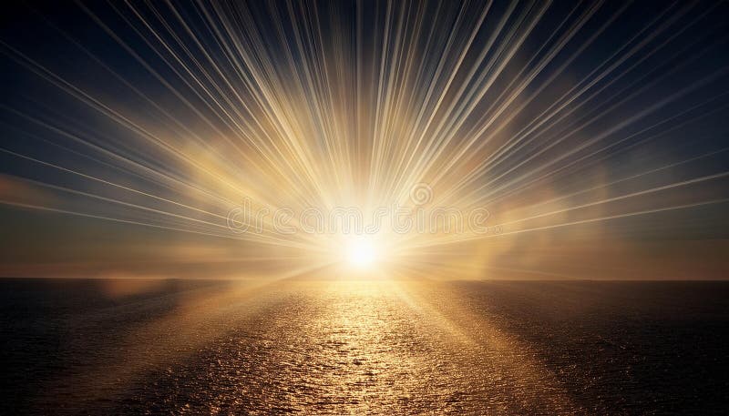 Sunbeams of Light Overlay Design with Isolated Sun Rays Stock ...