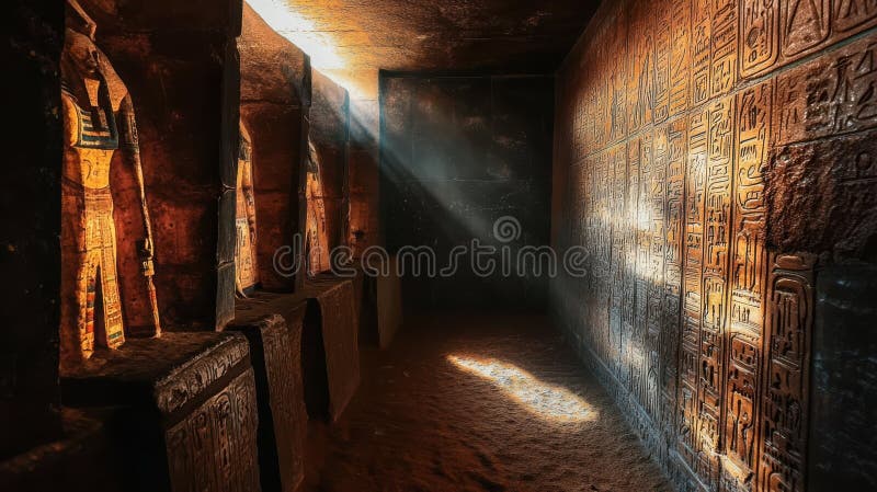 108 Ancient Egyptian Columns Illuminated Sunlight Temple Stock Photos ...