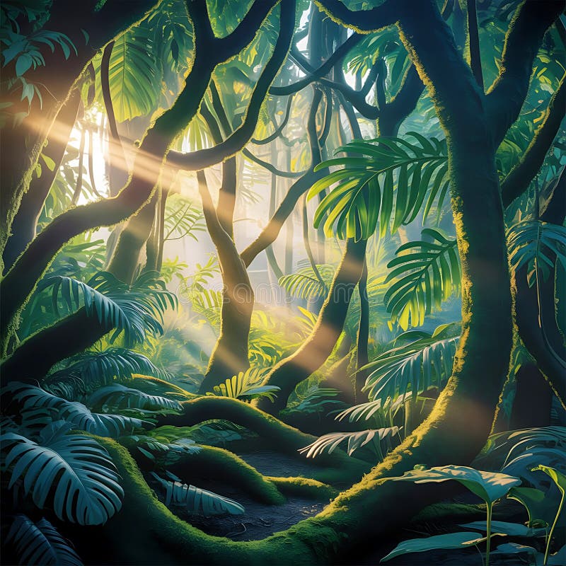 Canopy Jungle Trees Stock Illustrations – 33,391 Canopy Jungle Trees ...