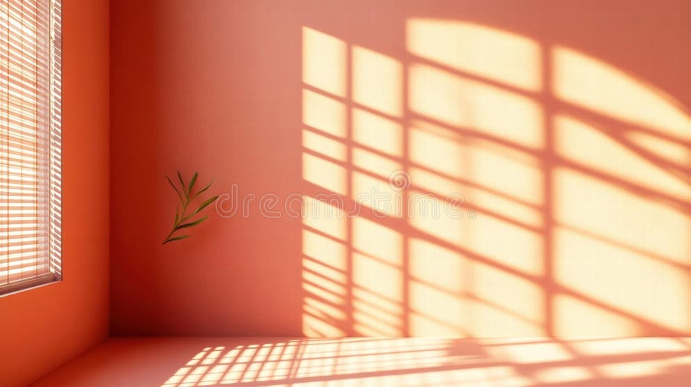 Sunbeams through a Window, a Minimalist Light and Shadow Scene Stock ...