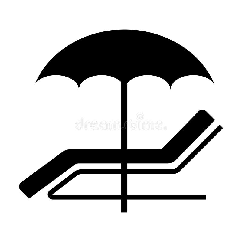 Sunbed icon Vector stock illustration. Illustration of symbol - 271110497 Sunbed icon Vector stock illustration. Illustration of symbol - 271110497