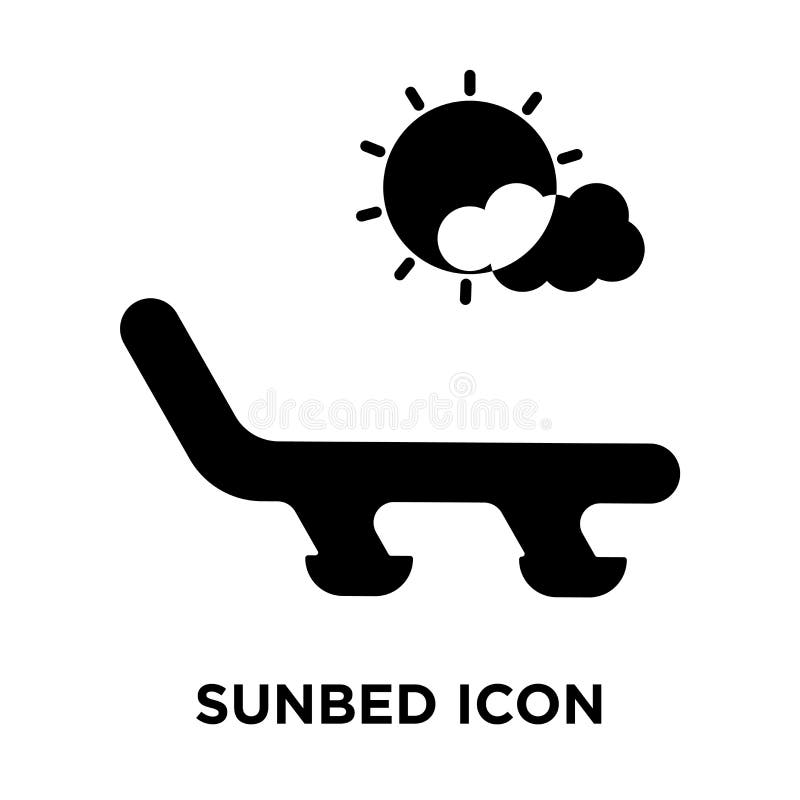 Sunbed Concept Vector Linear Icon Isolated on Transparent Background ...