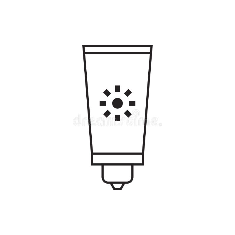 Sun Cream Graphic Design Template Vector Isolated Stock Vector ...