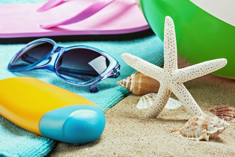 Beach Stuff stock image. Image of beautiful, rope, florida - 42415635