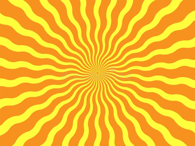 Sunbrust Style Abstract Background Design with Sun Light Yellow Color ...