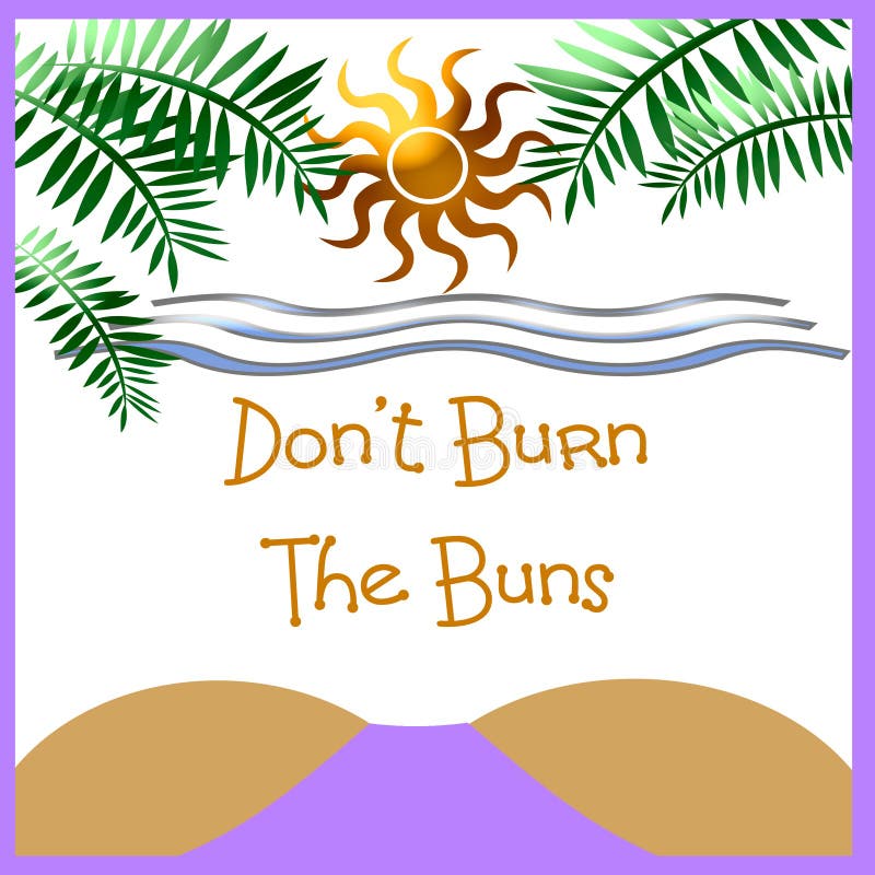 Sunburn Warning Stock Illustration Illustration Of Bake 12967032