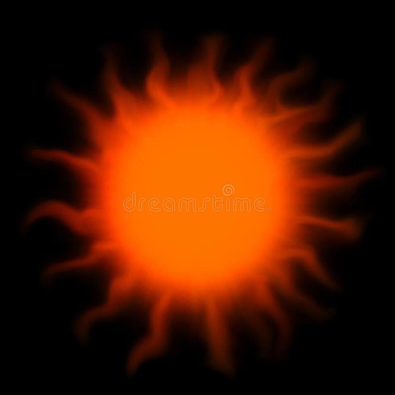 Sunburst stock illustration. Illustration of fireball, fire - 249599