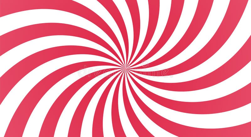 Sunburst Background with Red Ray. Spiral Curved Rotating Background ...