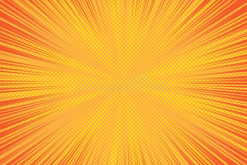 Sunburst Background Vector Illustration. Yellow Sunny Rays. Retro Star ...