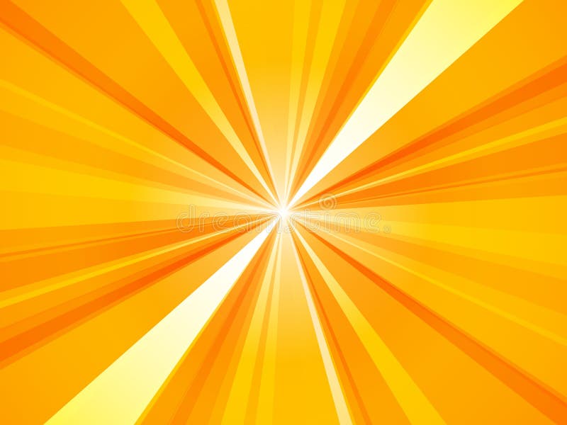 Abstract Light Burst Yellow Radial Gradient Background Sunburst Rays