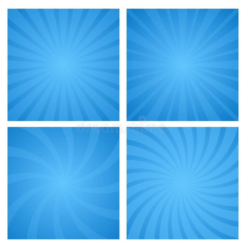 Sunburst Blue Color Abstract Background Stock Vector - Illustration of ...