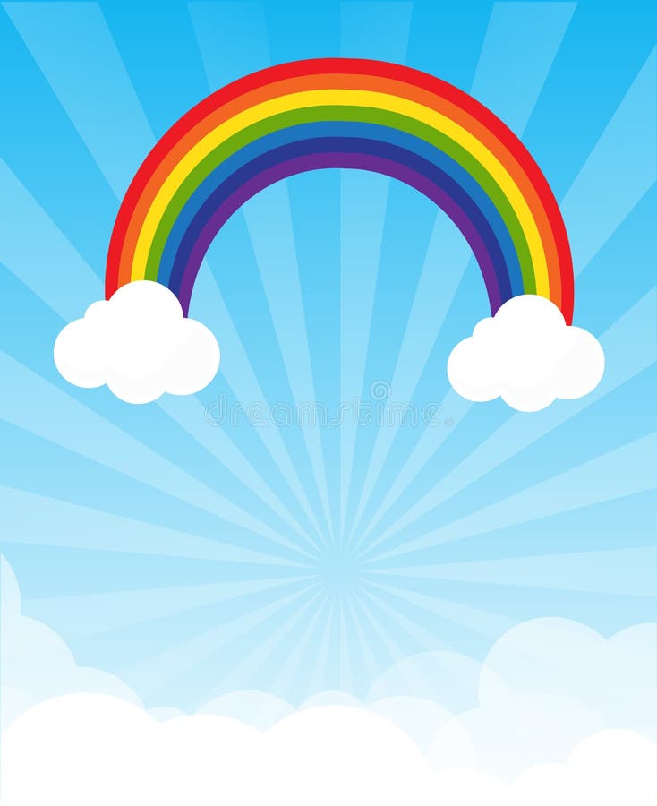 Rainbow Sunburst Stock Illustrations – 1,906 Rainbow Sunburst Stock ...