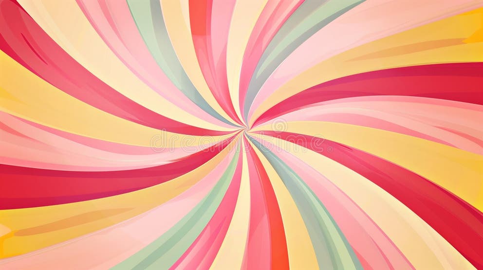 Sunburst Candy Swirl Background Stock Illustration - Illustration of ...
