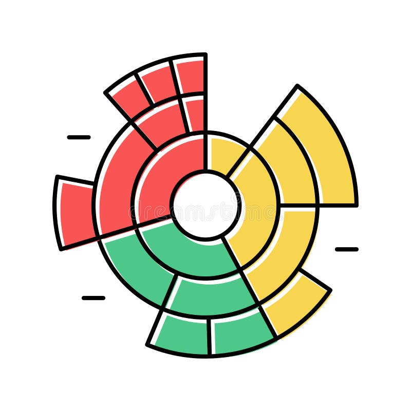 Sunburst Chart Color Icon Vector Illustration Stock Vector ... Sunburst Chart Color Icon Vector Illustration Stock Vector ...