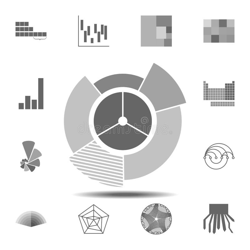 Sunburst Chart Icon. Simple Glyph Vector Element of Charts and Diagrams ...