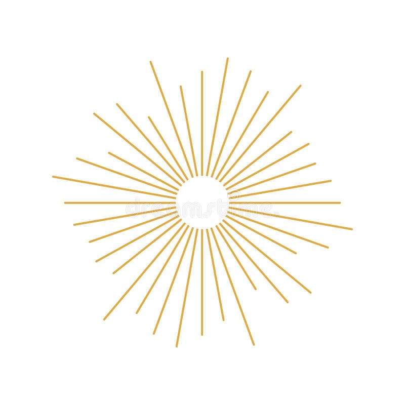Sunburst Circle White Background Isolated Stock Vector Stock ...