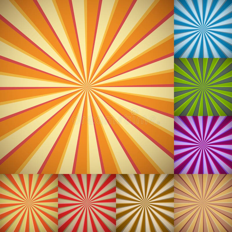 Sunburst Colorful Backgrounds Stock Vector - Illustration of eps10 ...