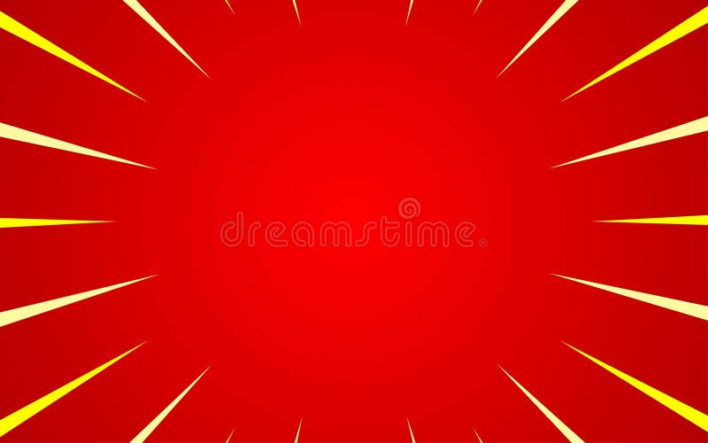 Sunburst Comic Effect Background with Halftones. Pop Art Comic Style ...