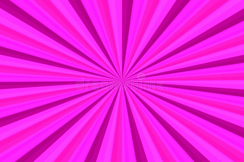 Sunburst Comic Pop Art Pink Background Stock Illustration
