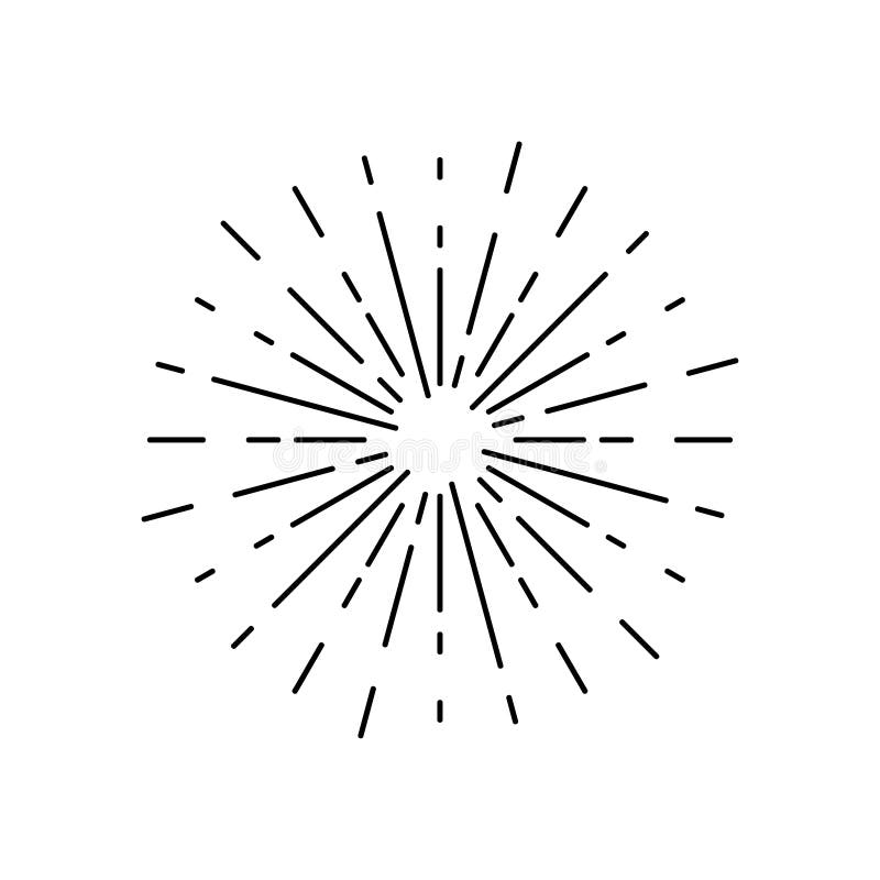 Sunburst Design on White Vector Stock Vector - Illustration of modern ...