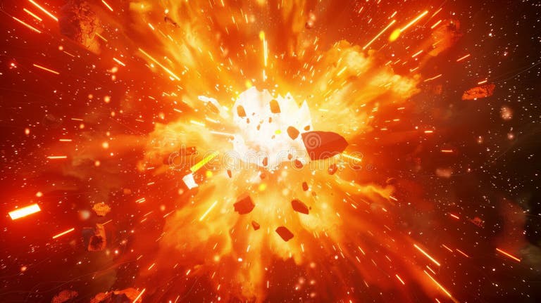 Sunburst Explosion Graphics Generated by AI. Animation. Graphic Design ...