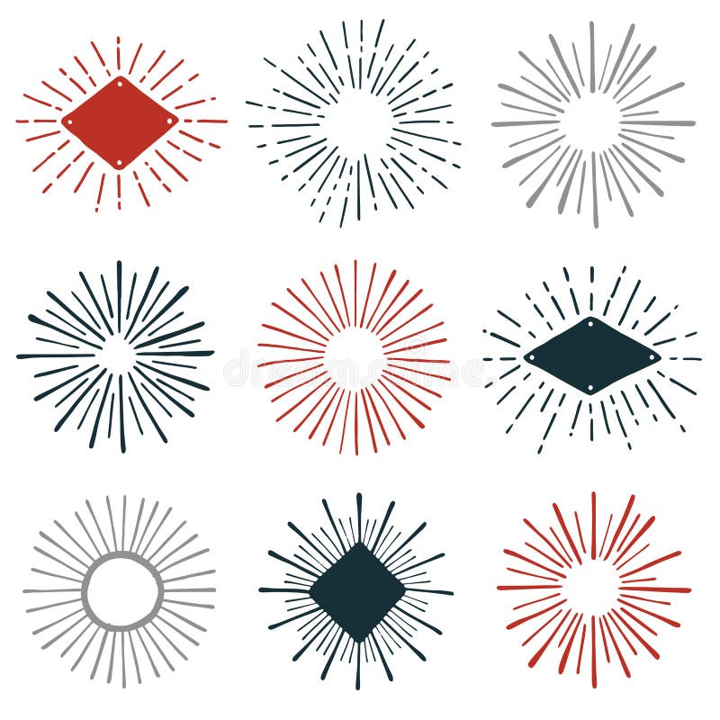 Sunburst graphics stock vector. Illustration of drawing - 51010921