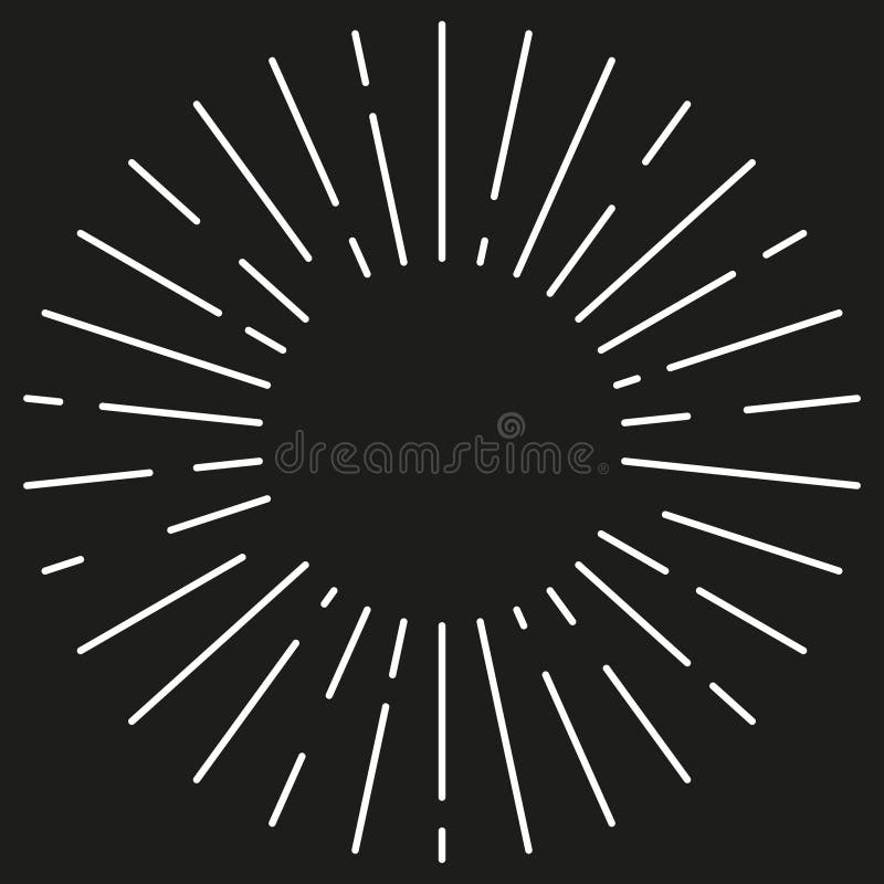 Sunburst Icon. Radiating Lines. Bright Explosion Symbol. Simple Graphic ...
