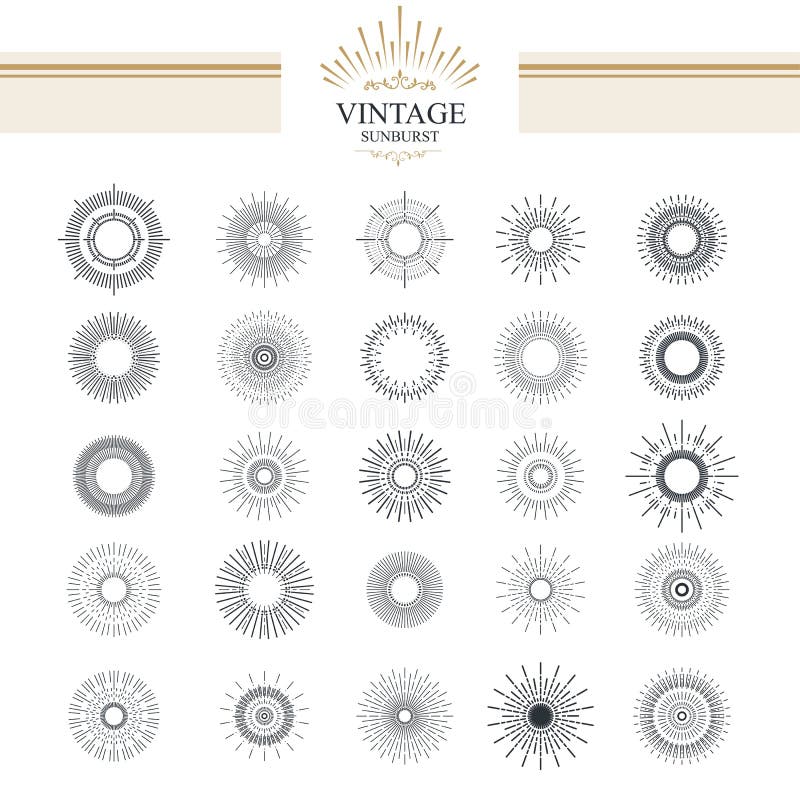 Art Deco Sunburst Stock Illustrations – 580 Art Deco Sunburst Stock ...