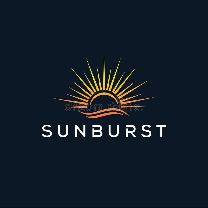 Sunburst Logo Design, Bright Energy Solar Concept Graphic Vector Stock ...