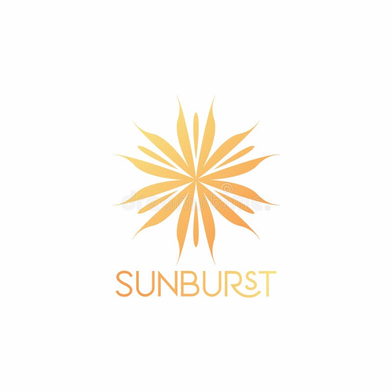 Sunburst Logo Vector Illustration. Sun Icon Stock Vector - Illustration ...