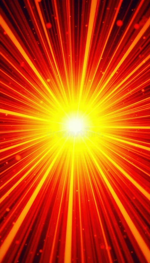 Sunburst, Radiating Yellow Lines, Vibrant Comic Style, Splash, Texture ...