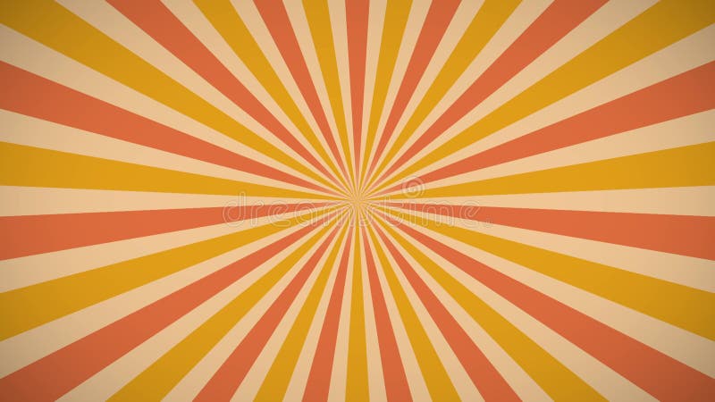 Sunburst Radiation Cartoon. Summer Retro Burst Sun Rays Stock Footage ...