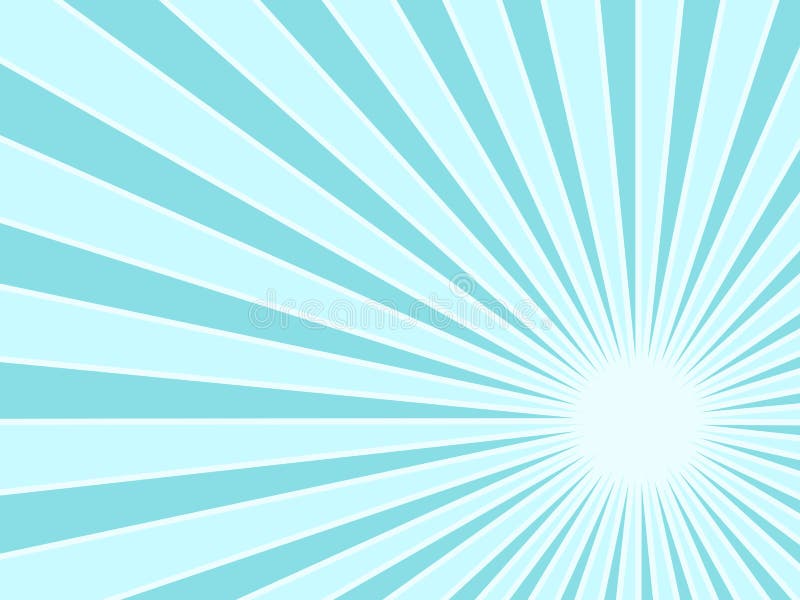 Sunburst Rays Light Blue Background. Sunbeam Star Burst. Vector ...