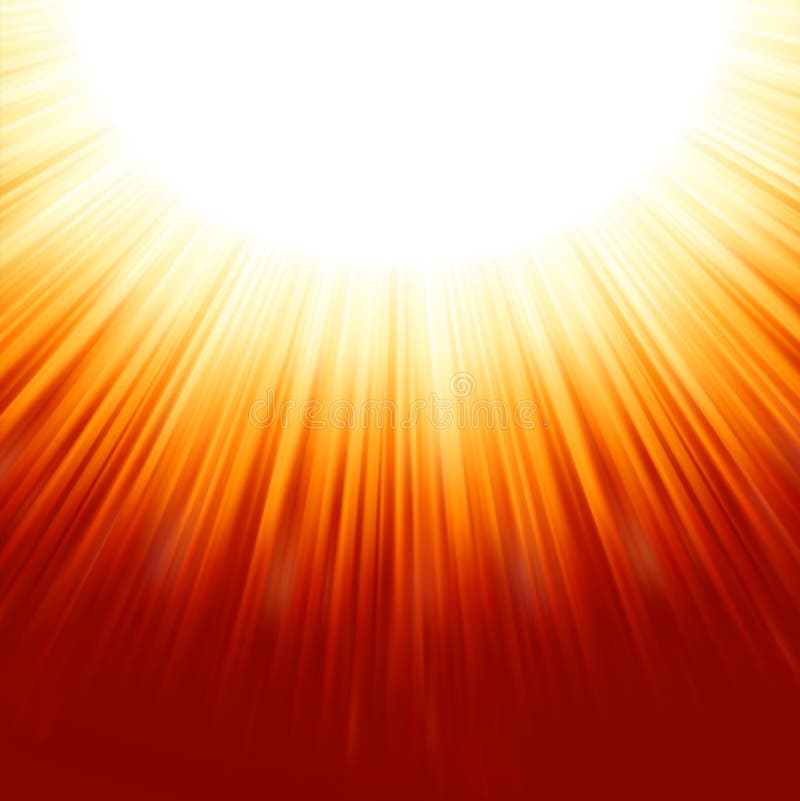 Sunburst Rays of Sunlight Tenplate. EPS 10 Stock Vector - Illustration ...