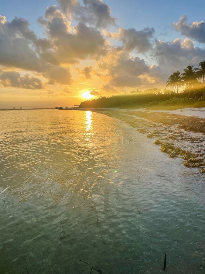 Sunburst at Sunset in the Islands Stock Image - Image of hurricane ...