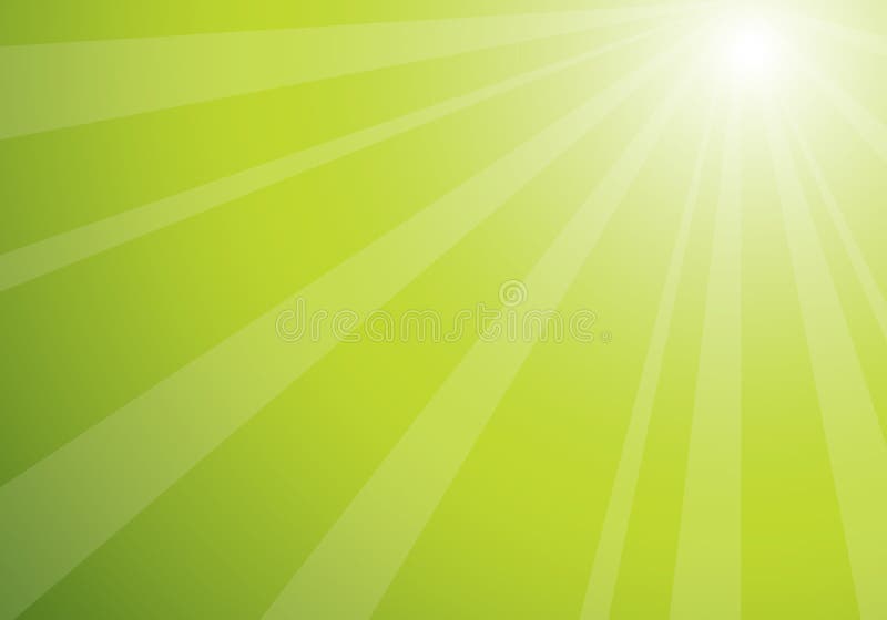 Sunburst verde bonito ilustração do vetor. Ilustração de amarelo - 6434457