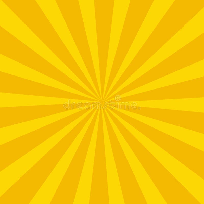 Sunburst with Yellow Pastel Color for Rays and Beams. Multi Tone ...
