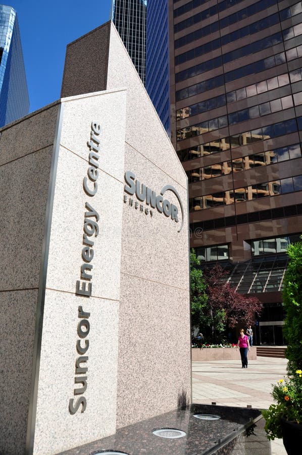Suncor Oil Company editorial stock photo. Image of building - 20607913