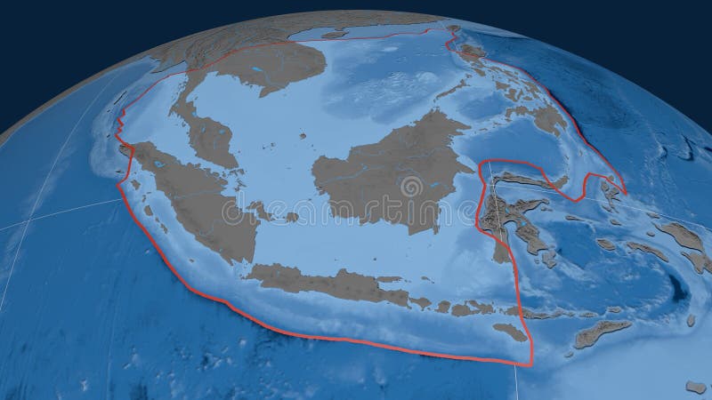 Sunda Plate - Boundaries. Wiki Map Stock Illustration - Illustration of ...